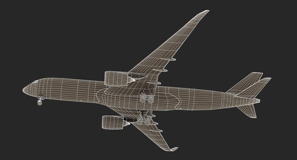 Airbus a350 white 3D model - TurboSquid 1682116