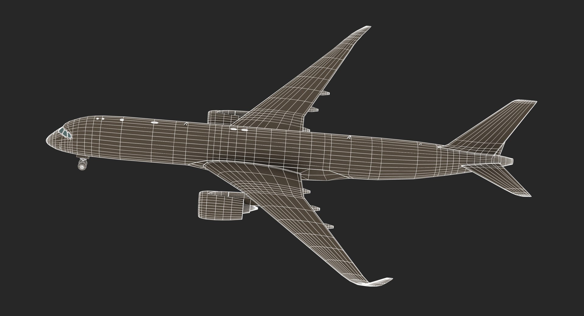 Airbus A350 White 3D Model - TurboSquid 1682116
