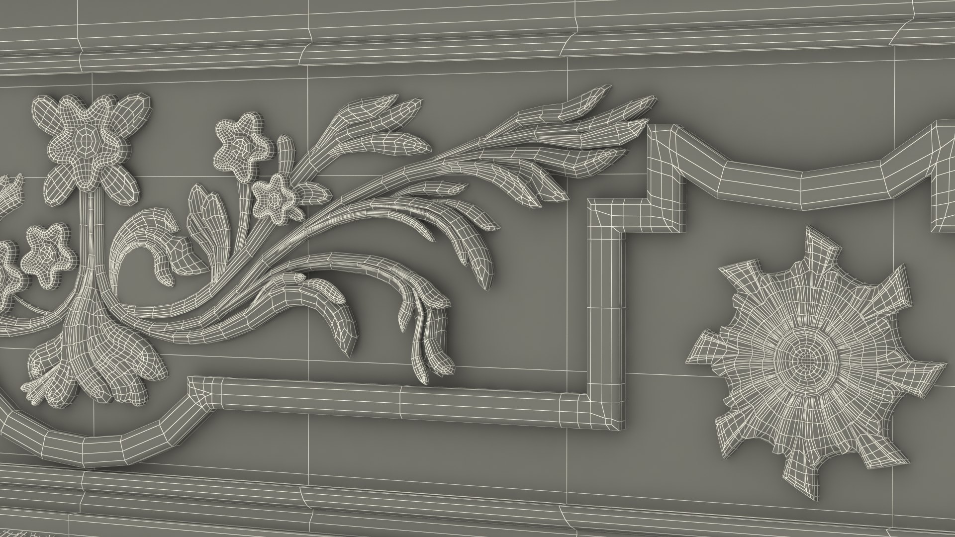 3D Trough Planter With Moss Garden h30 model - TurboSquid 1942195