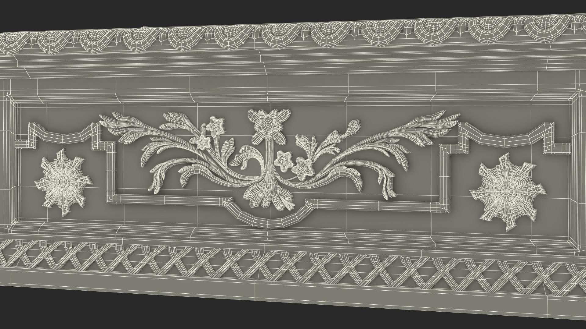 3D Trough Planter With Moss Garden h30 model - TurboSquid 1942195