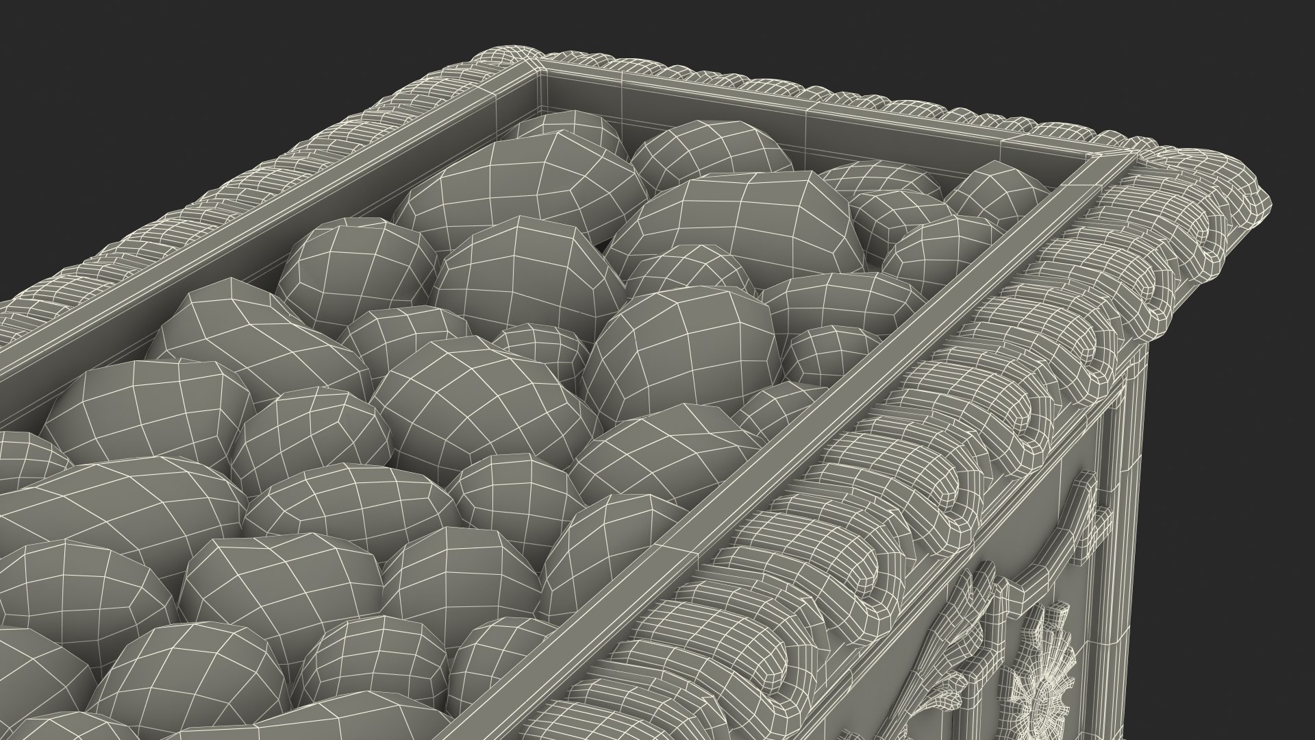 3D Trough Planter With Moss Garden h30 model - TurboSquid 1942195