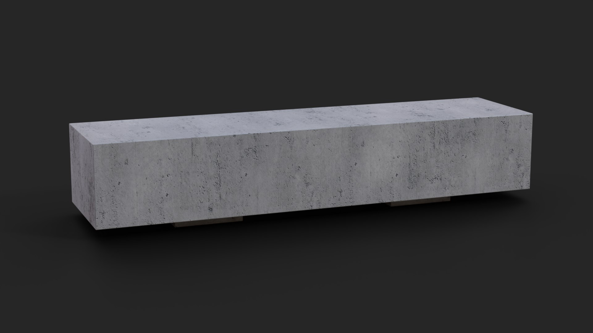 3D Collection Of Two Concrete Benches Low-Poly - TurboSquid 2136330
