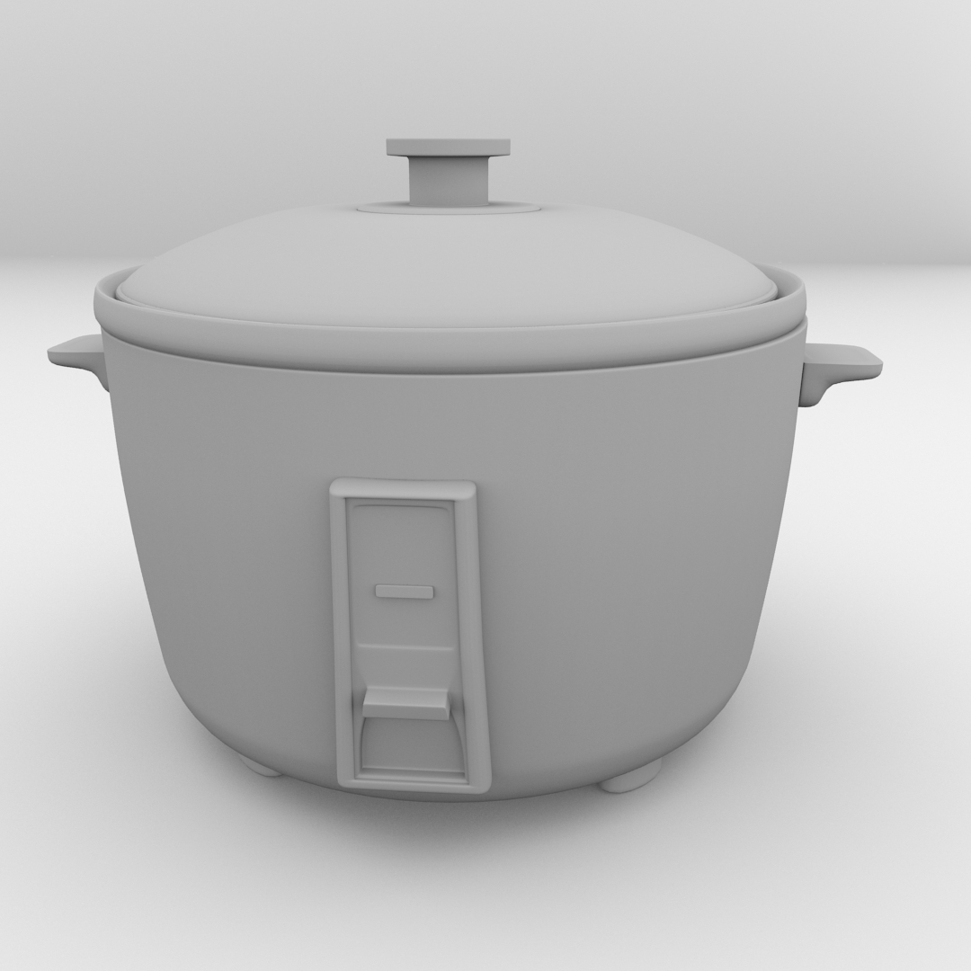 3d model rice cooker