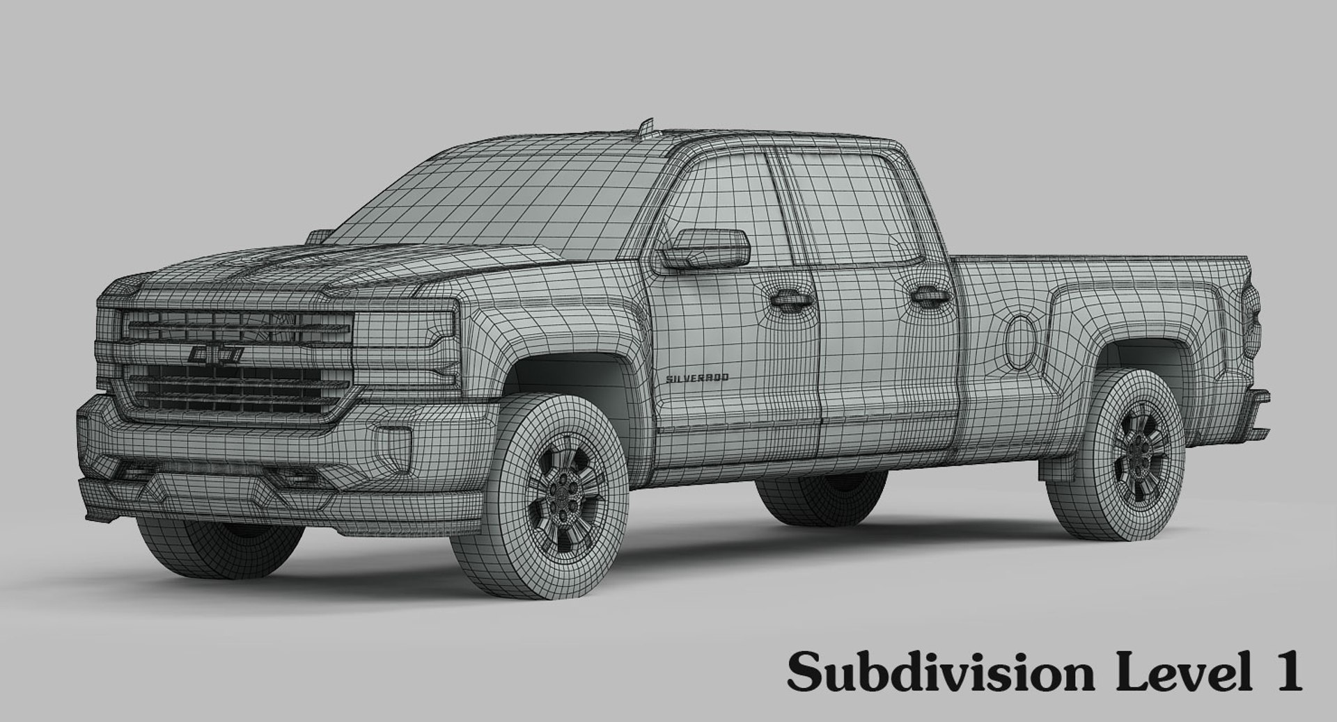 3d 3ds Chevrolet Silverado 1500 Pickup