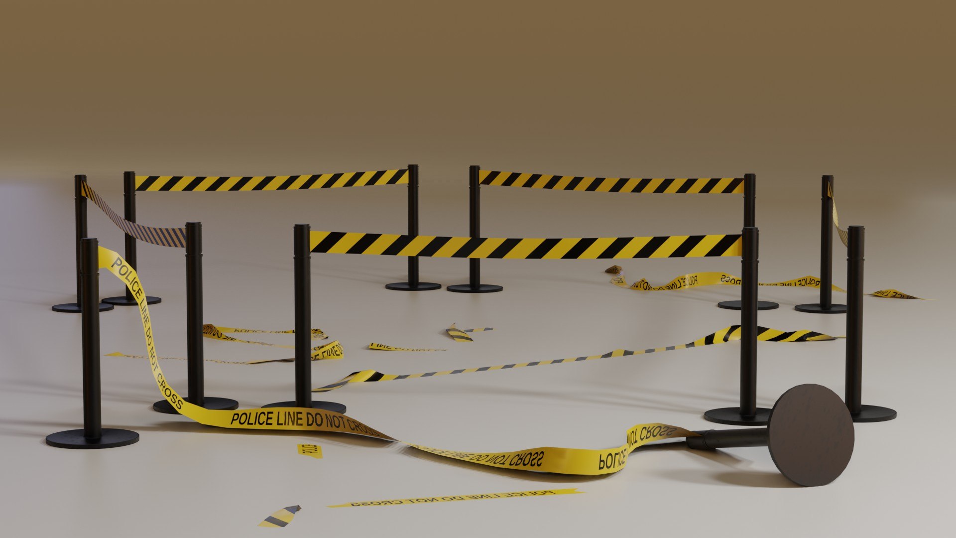 Line Police Model - TurboSquid 1614066