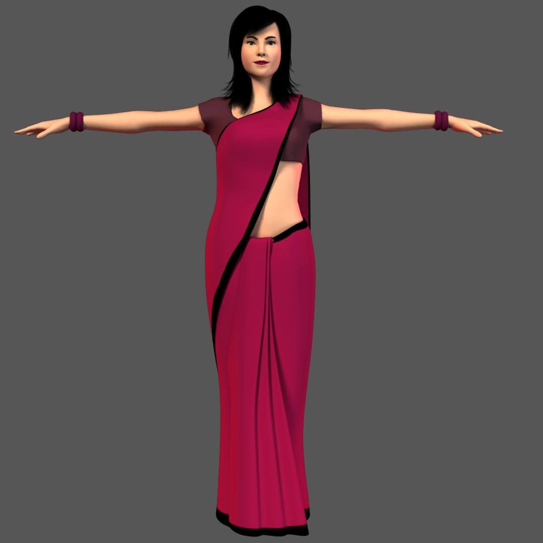 Indian Girl 3D Model - TurboSquid 1230841