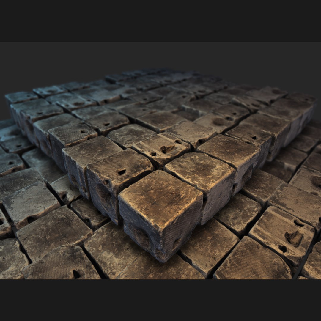 Concrete Block 3d Model