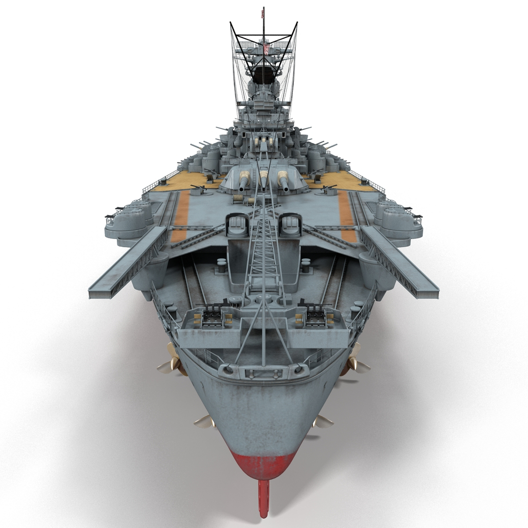 3d japanese battleship yamato model