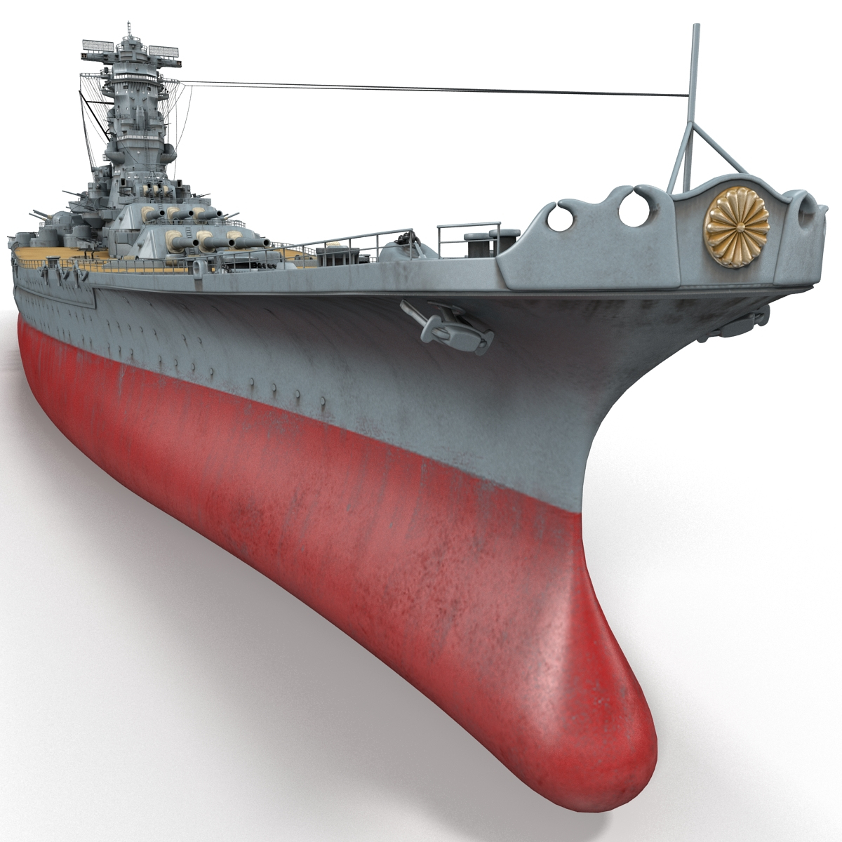 3d japanese battleship yamato model