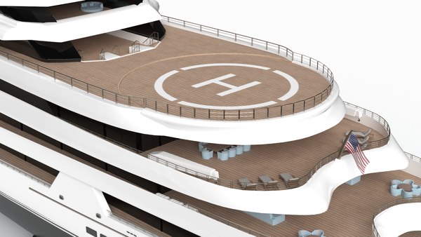 ウィリーはスーパーヨットの夜景を夢見る3Dモデル - TurboSquid 2200315