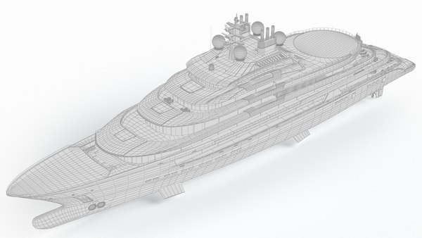 ウィリーはスーパーヨットの夜景を夢見る3Dモデル - TurboSquid 2200315