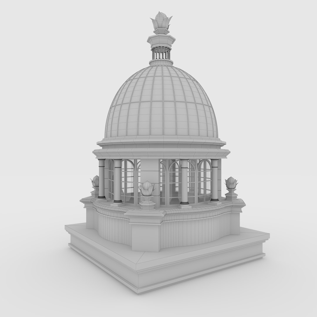 3D Classic Dome 1 Model - TurboSquid 2122568