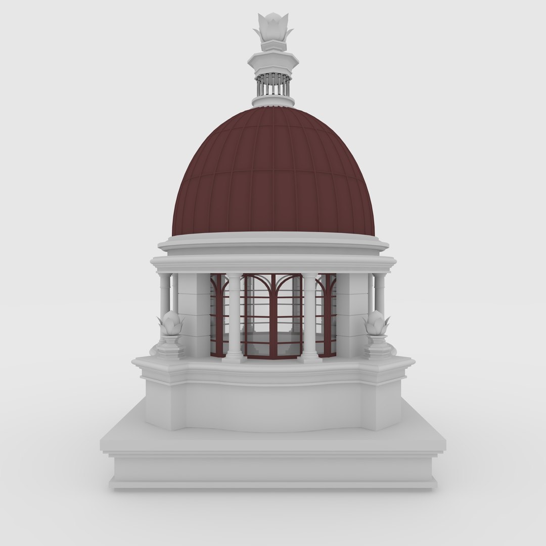 3D Classic Dome 1 Model - TurboSquid 2122568