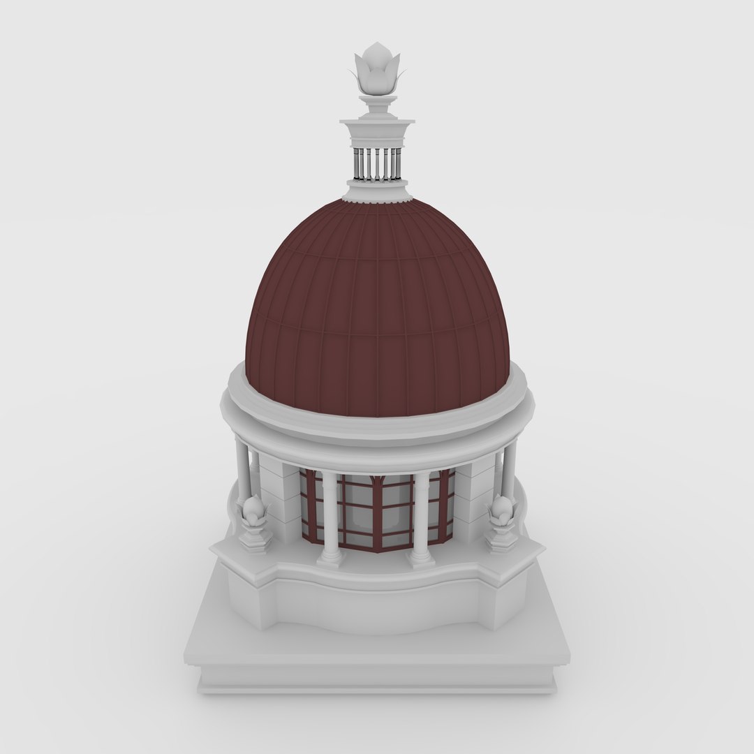 3D Classic Dome 1 Model - TurboSquid 2122568