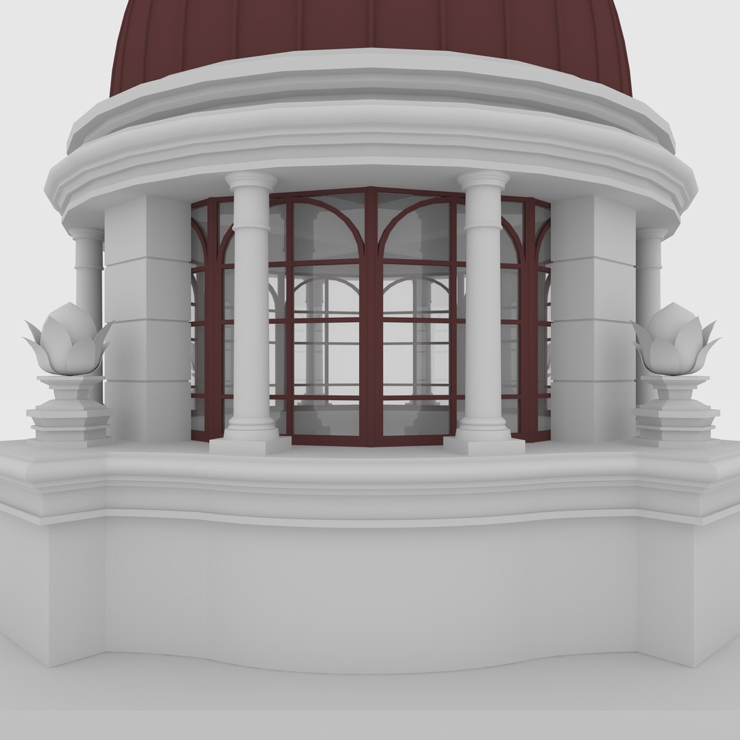 3D Classic Dome 1 Model - TurboSquid 2122568