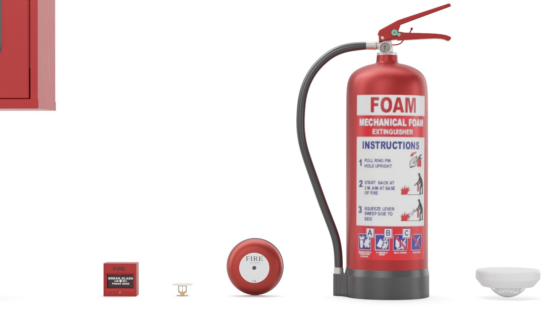 Fire Fighting System And Security System 3D Model - TurboSquid 2181586