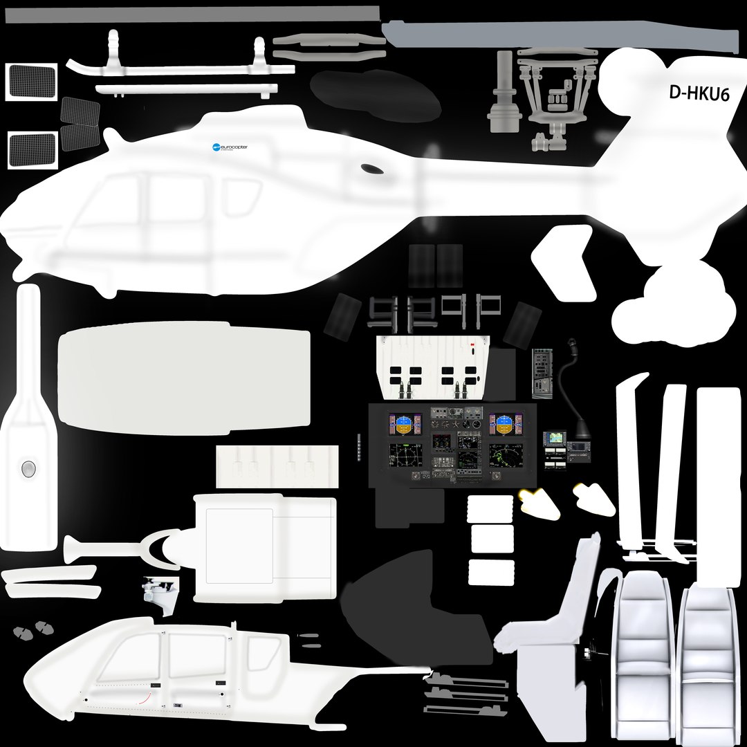 eurocopter ec 135 3d model
