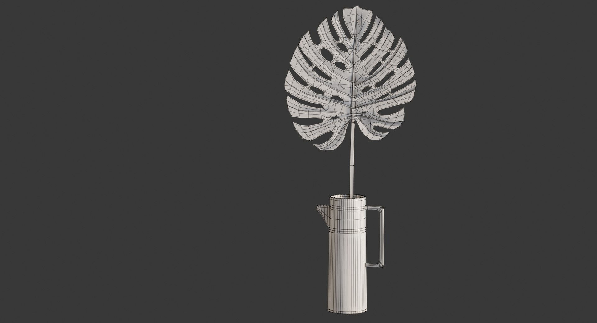 Realistic Faux Monstera Leaf 3D Model - TurboSquid 1464756