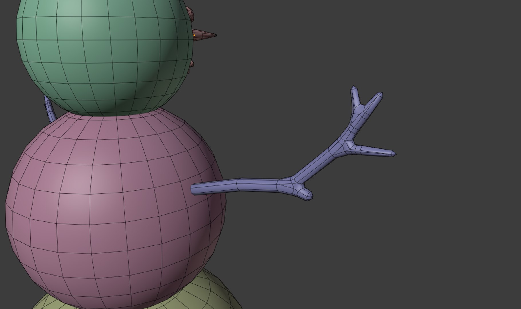 3D Snowman - TurboSquid 2155221