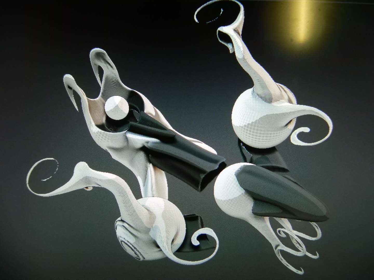 Free Space Fluid Flow 3d Model