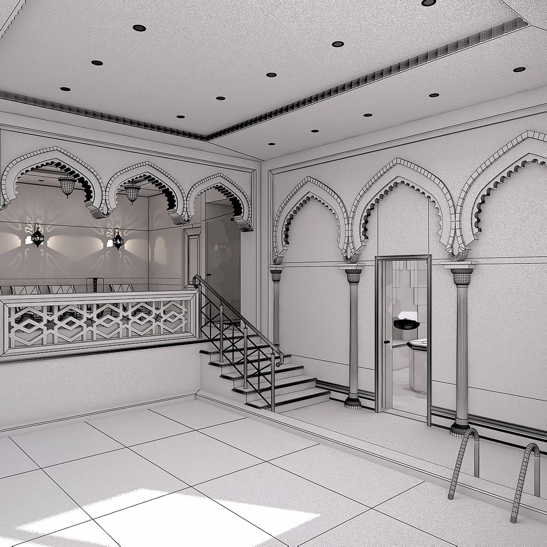 Max Interior V-ray Scene