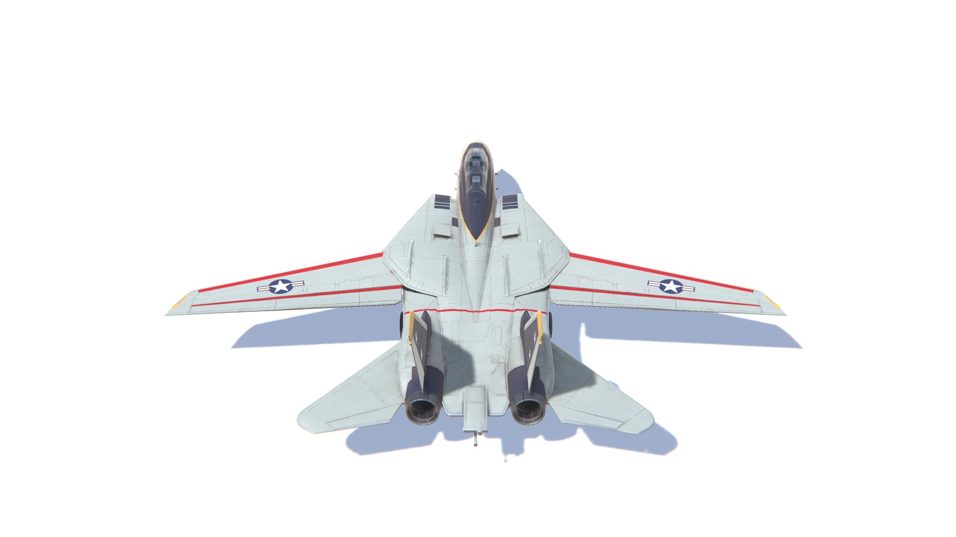 F-14 Tomcat Jet Fighter Aircraft Low-poly Model - TurboSquid 1800236