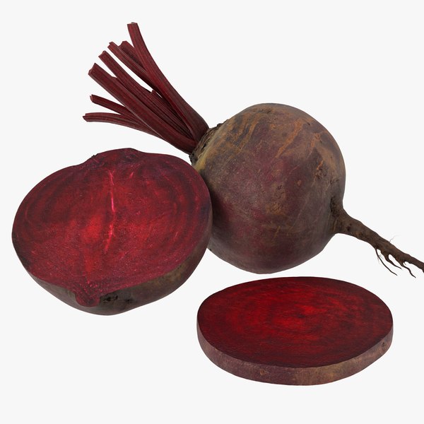 realistic beetroot real vegetables 3d model