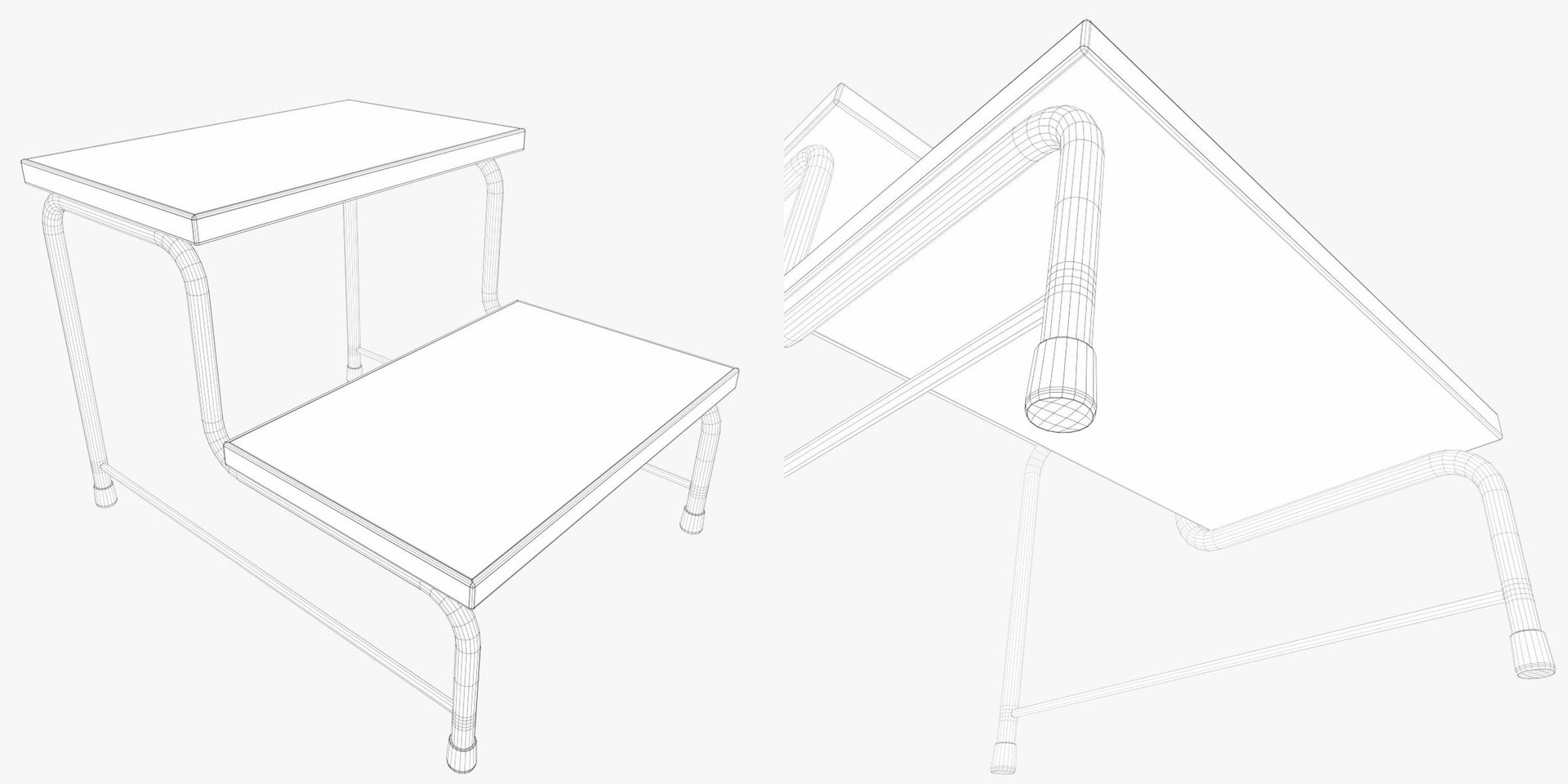 3D Two-step Medical Examination Stool Model - TurboSquid 2428529