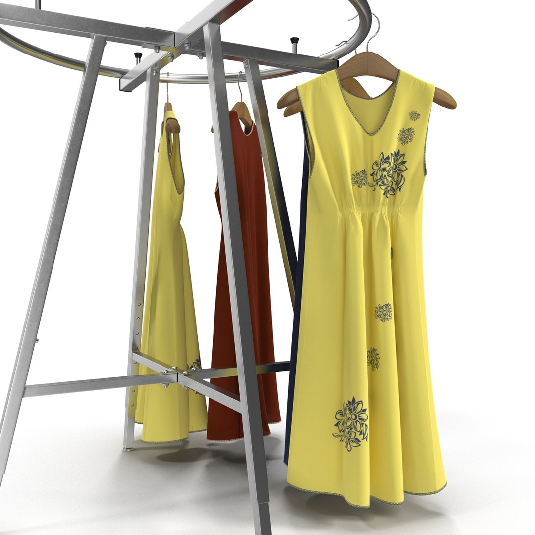3d Clothing Rack 3 Model