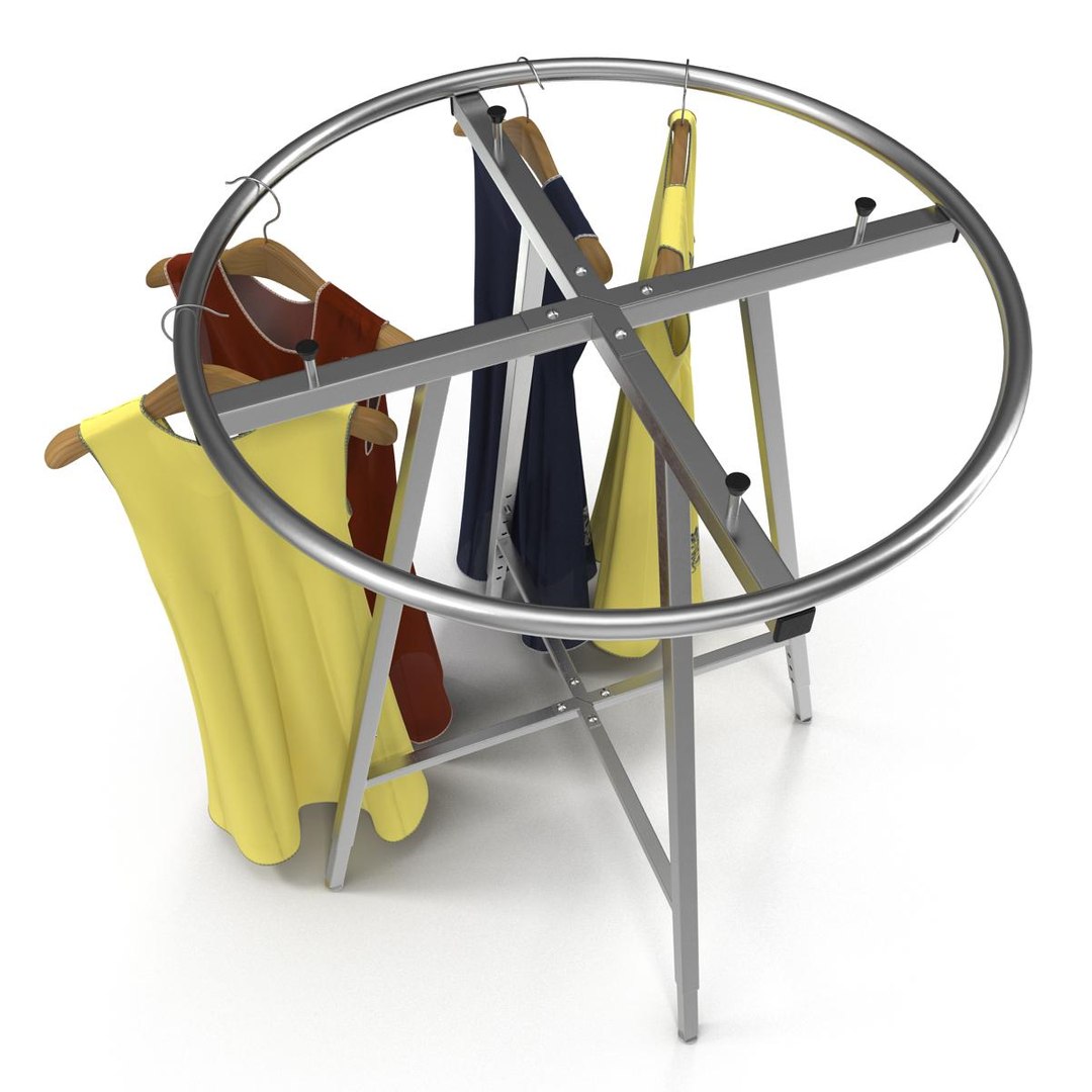 3d Clothing Rack 3 Model