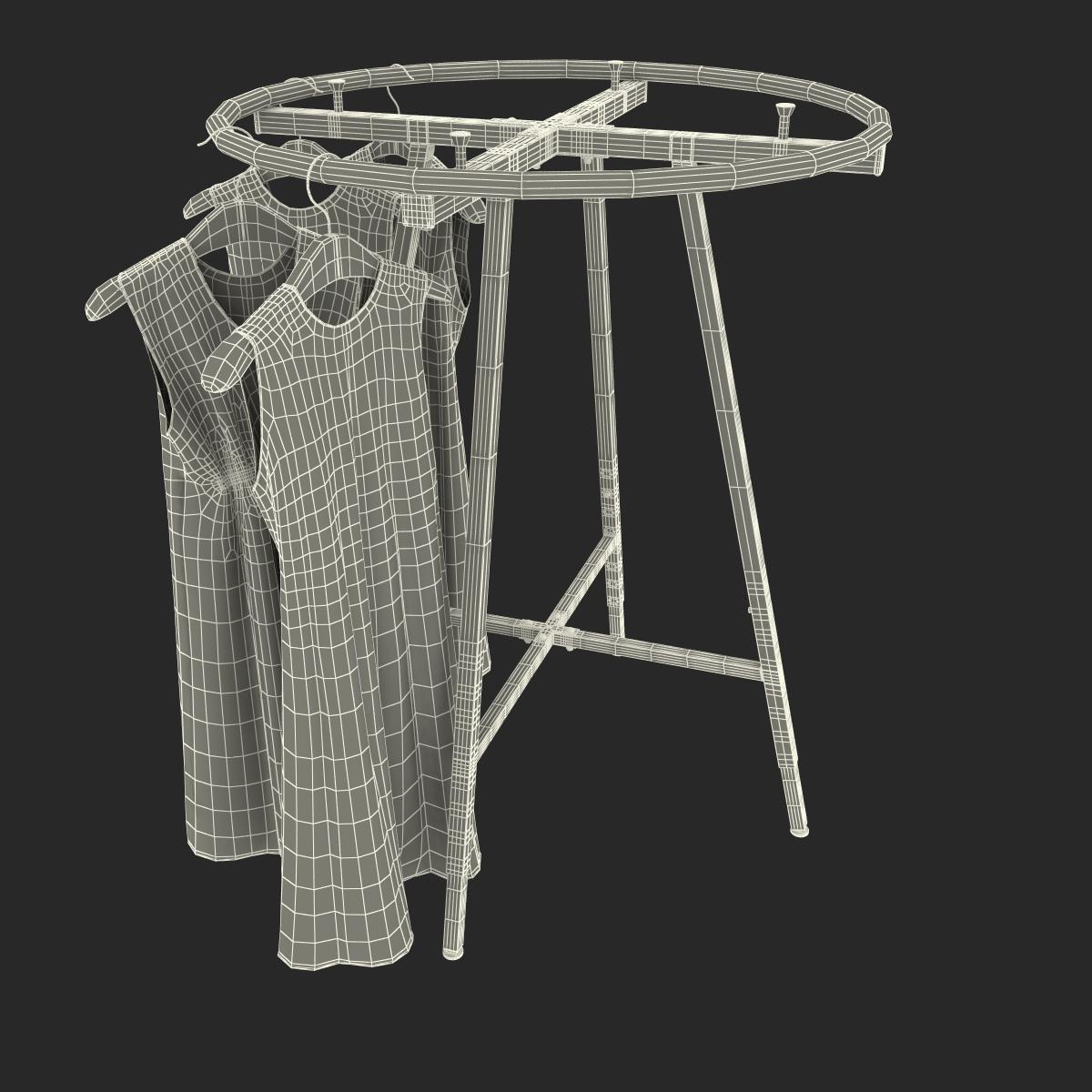 3d clothing rack 3 model