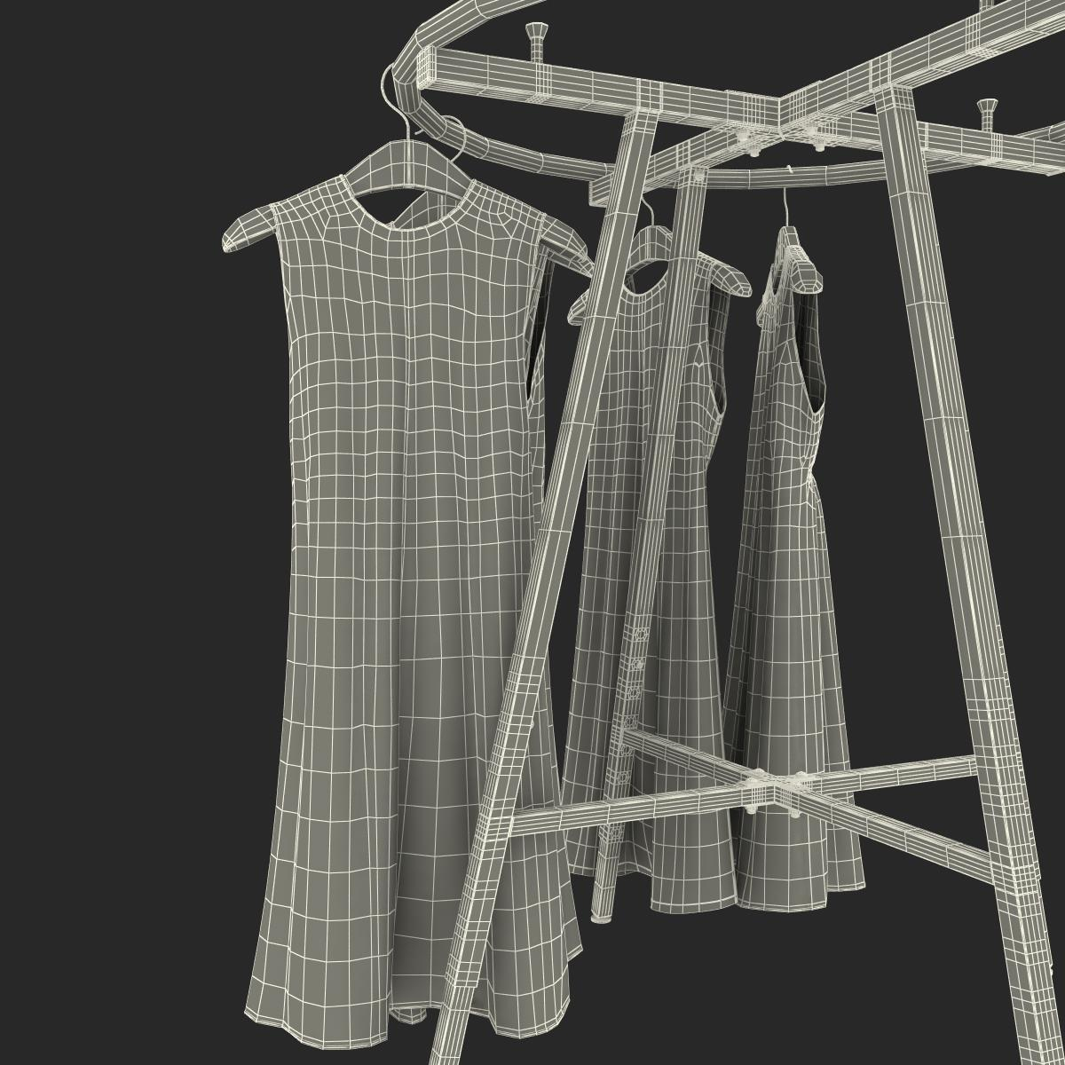 3d clothing rack 3 model