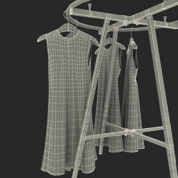 3d clothing rack 3 model