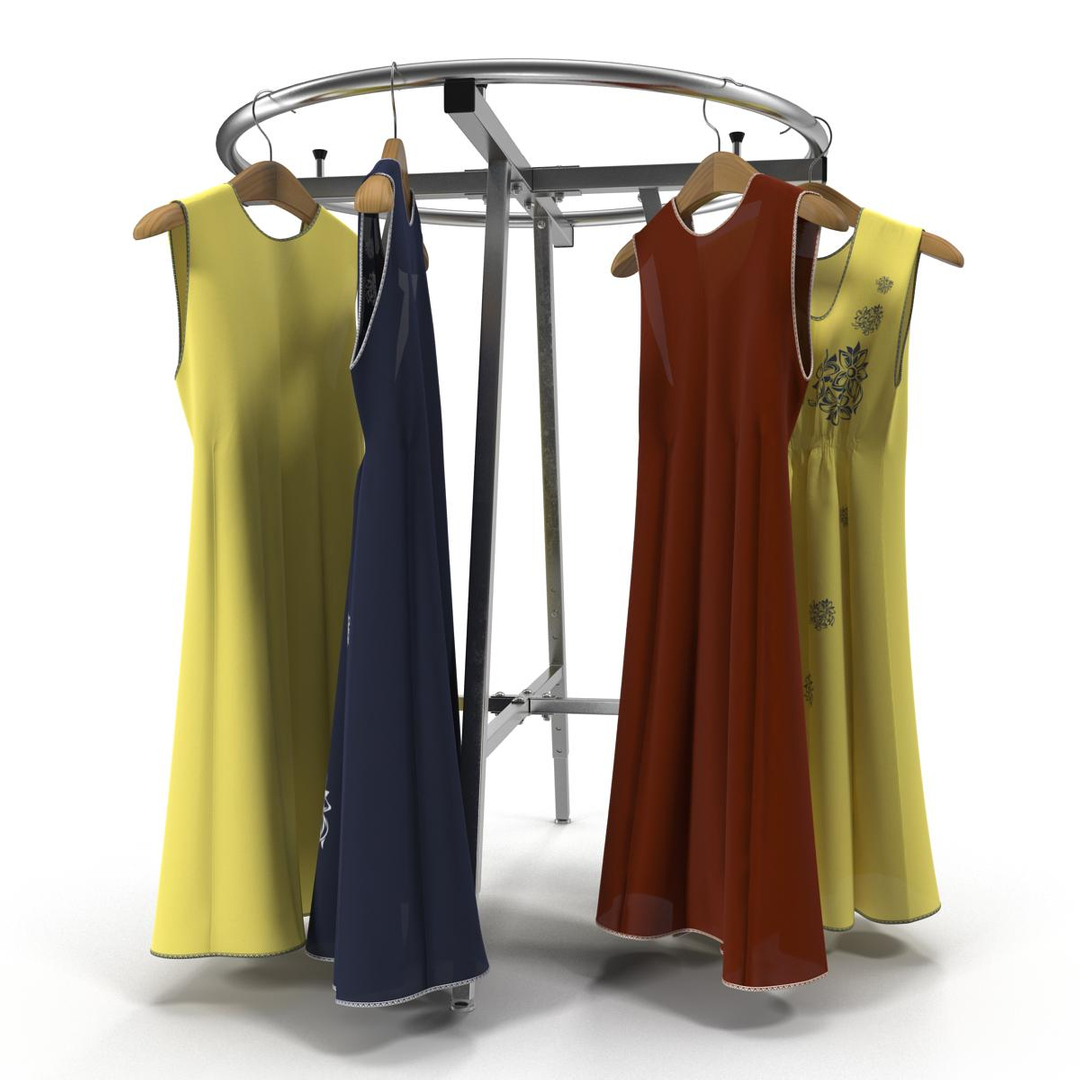 3d clothing rack 3 model