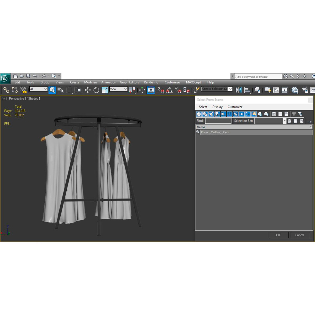3d clothing rack 3 model