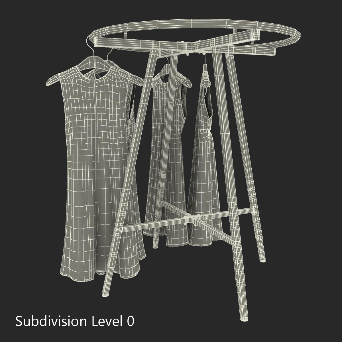 3d clothing rack 3 model