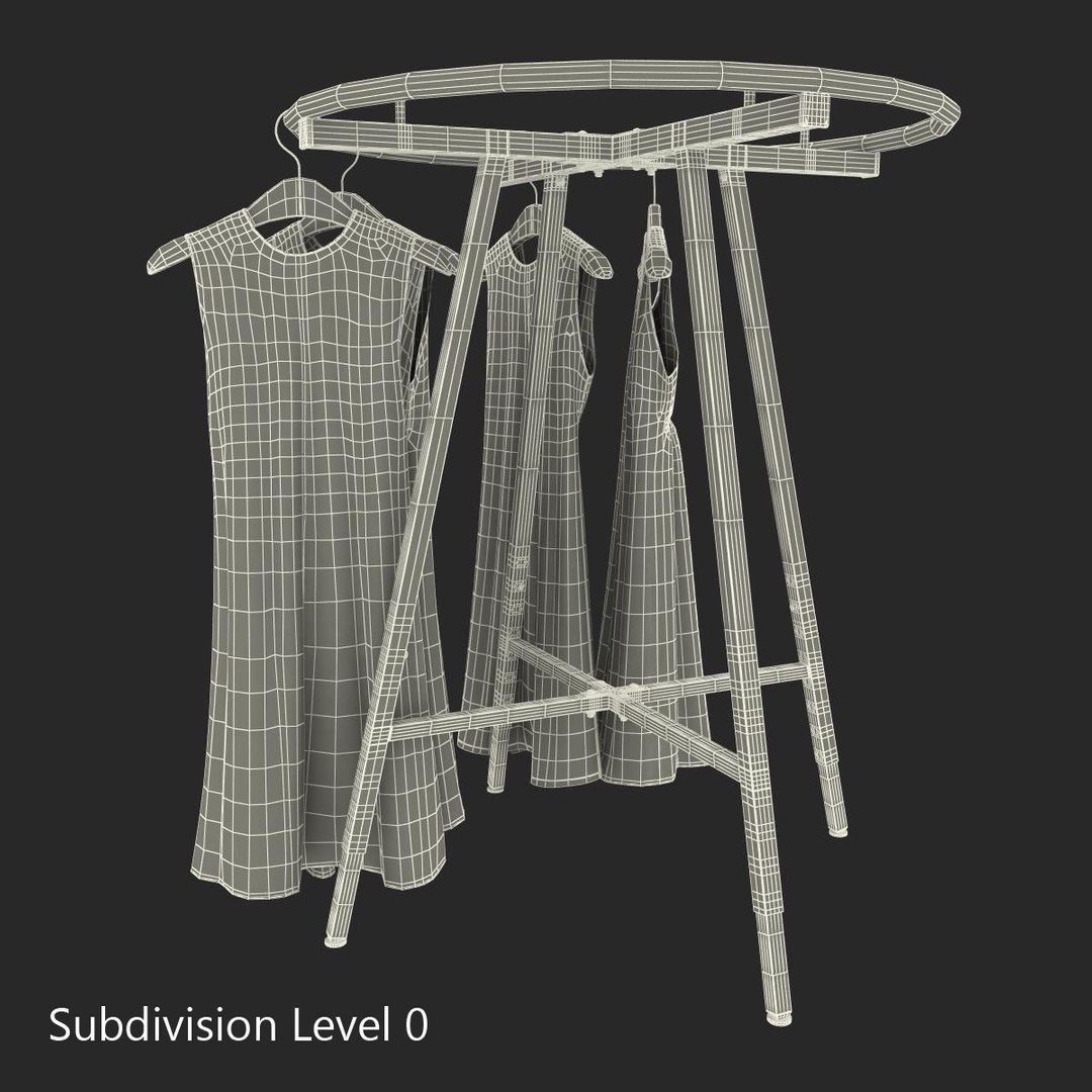 3d Clothing Rack 3 Model