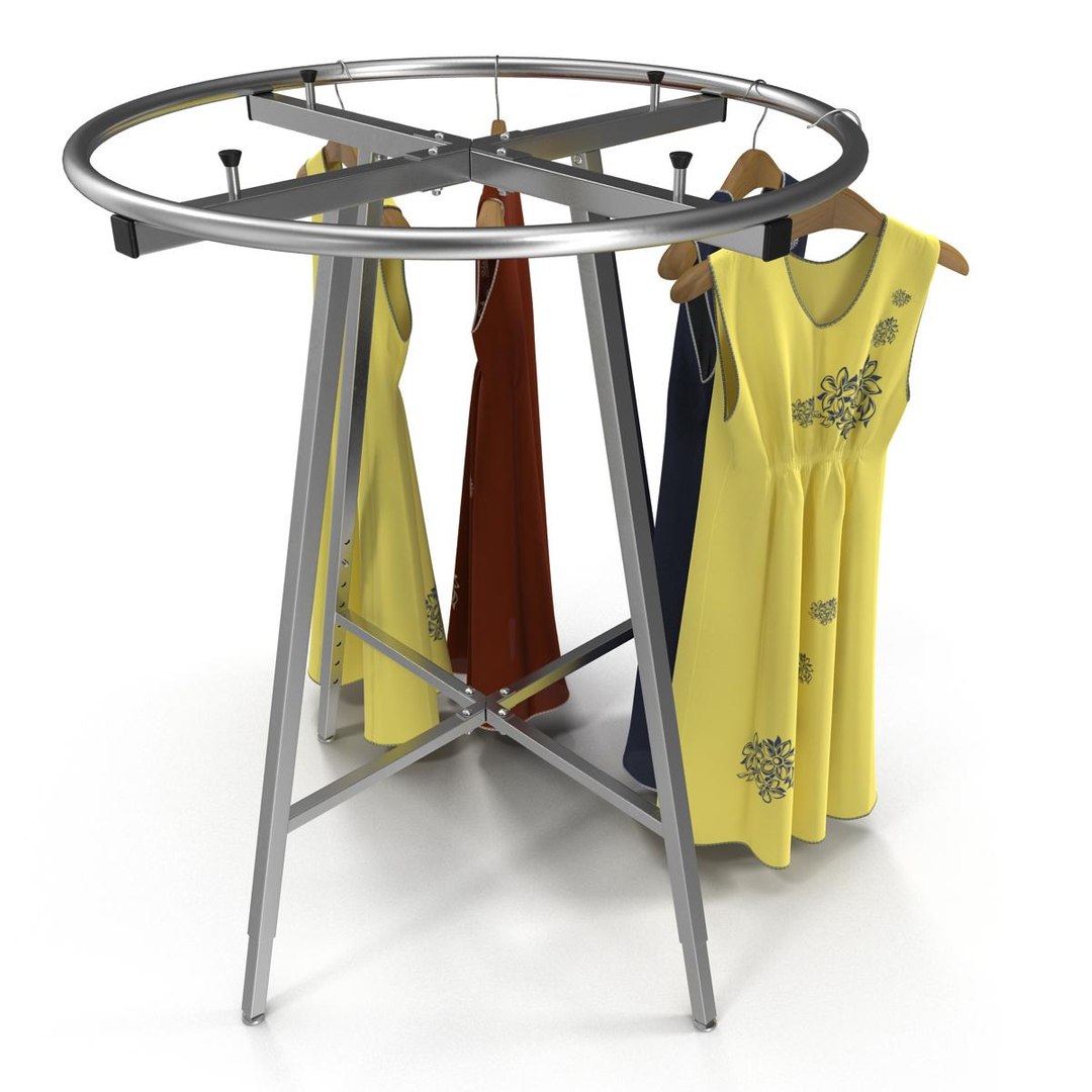 3d Clothing Rack 3 Model