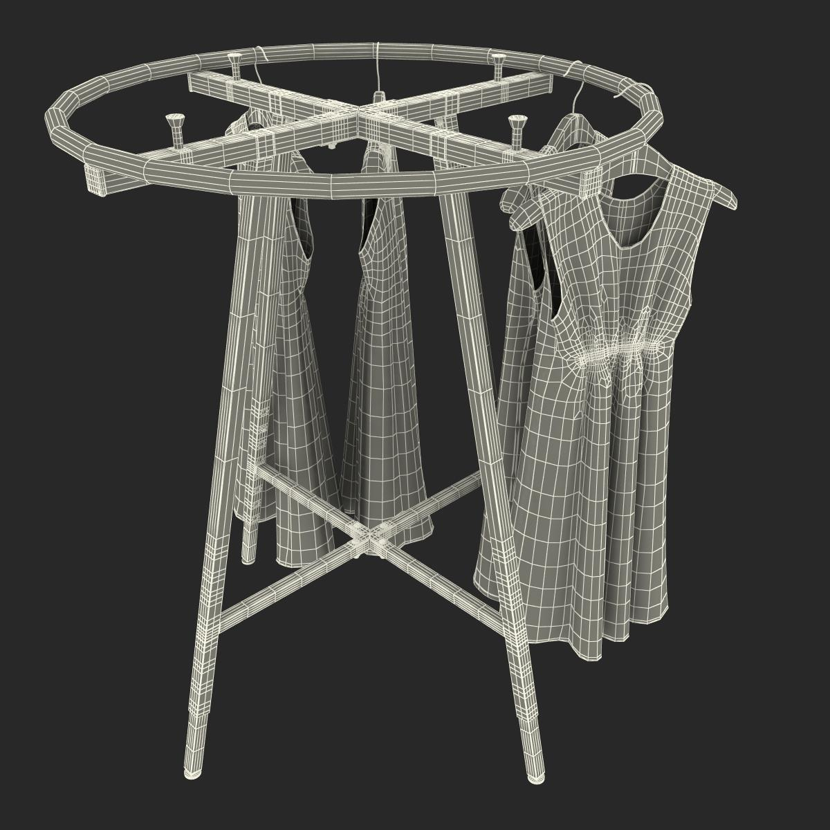 3d clothing rack 3 model