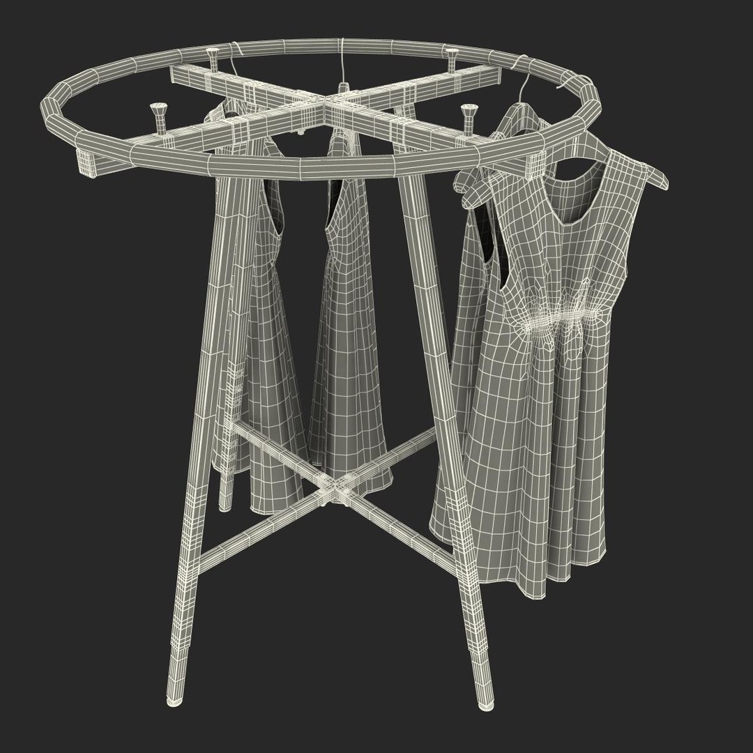 3d Clothing Rack 3 Model