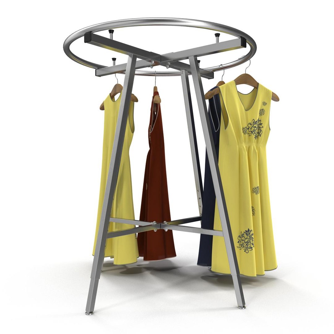 3d Clothing Rack 3 Model