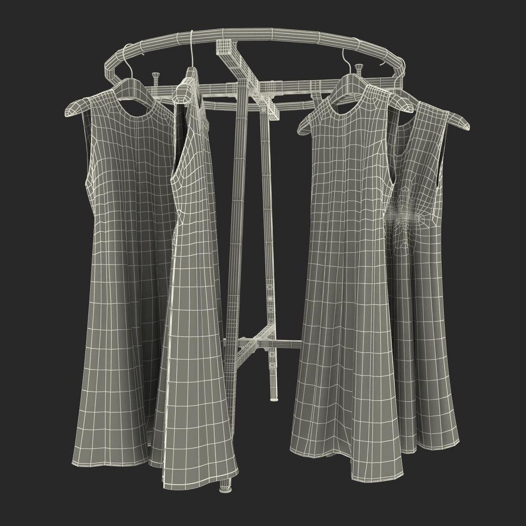 3d Clothing Rack 3 Model