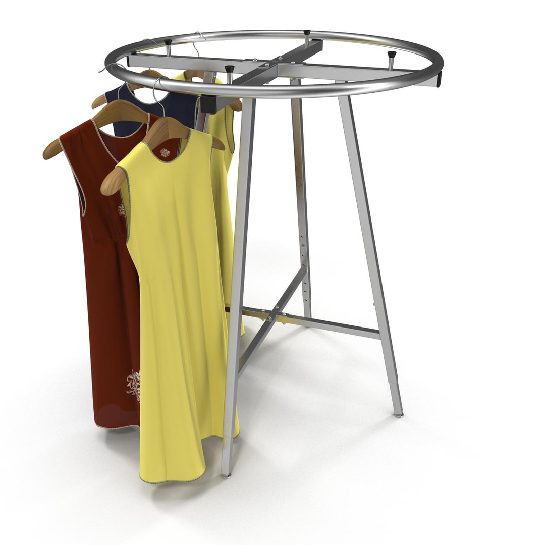 3d Clothing Rack 3 Model