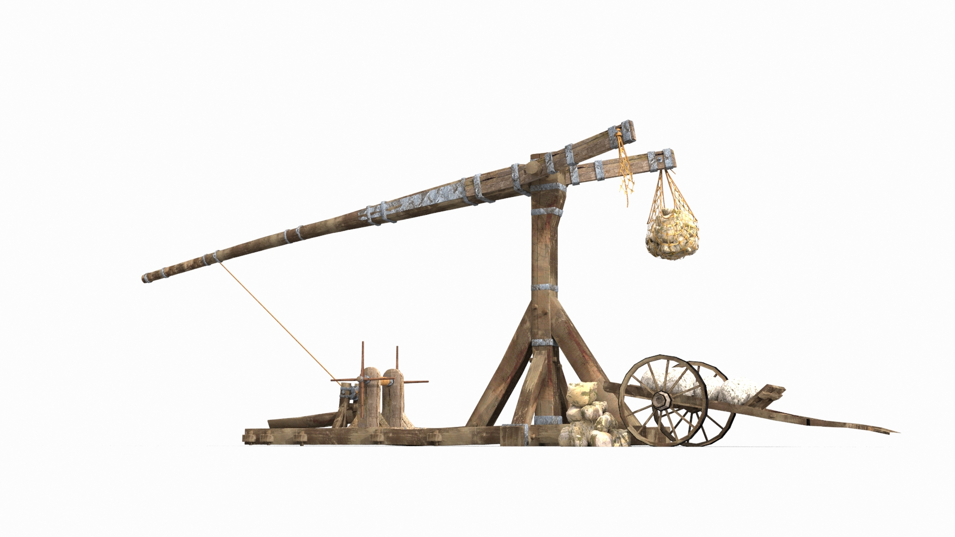 3D large ancient catapults - TurboSquid 1681687