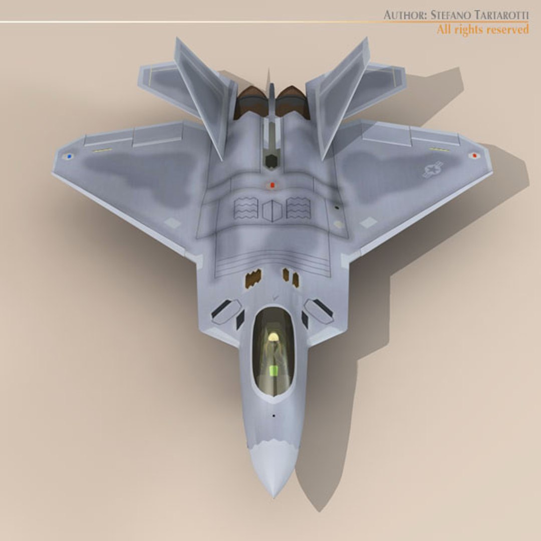 3dsmax F22 Raptor F-22 Fighter