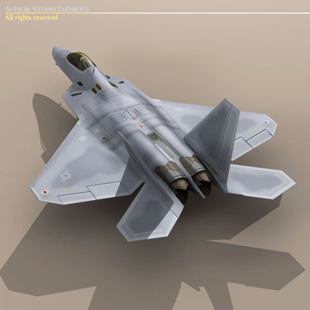 3dsmax F22 Raptor F-22 Fighter