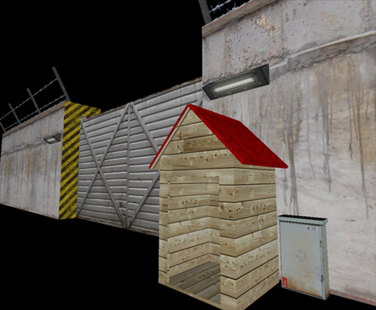 Military Door 3d Model