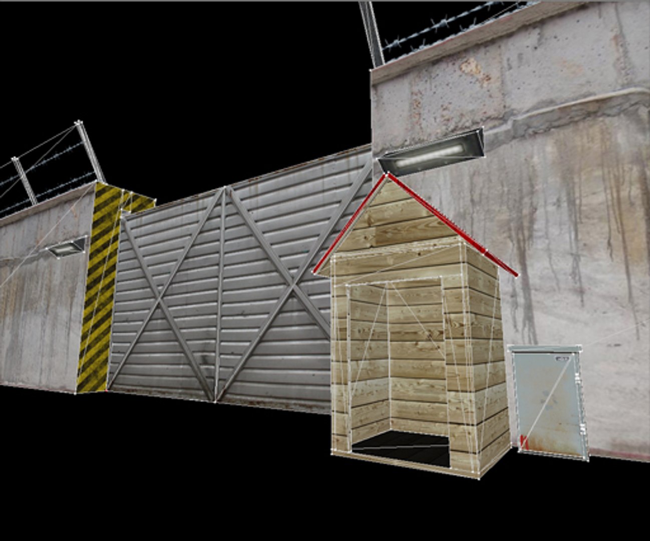 Military Door 3d Model