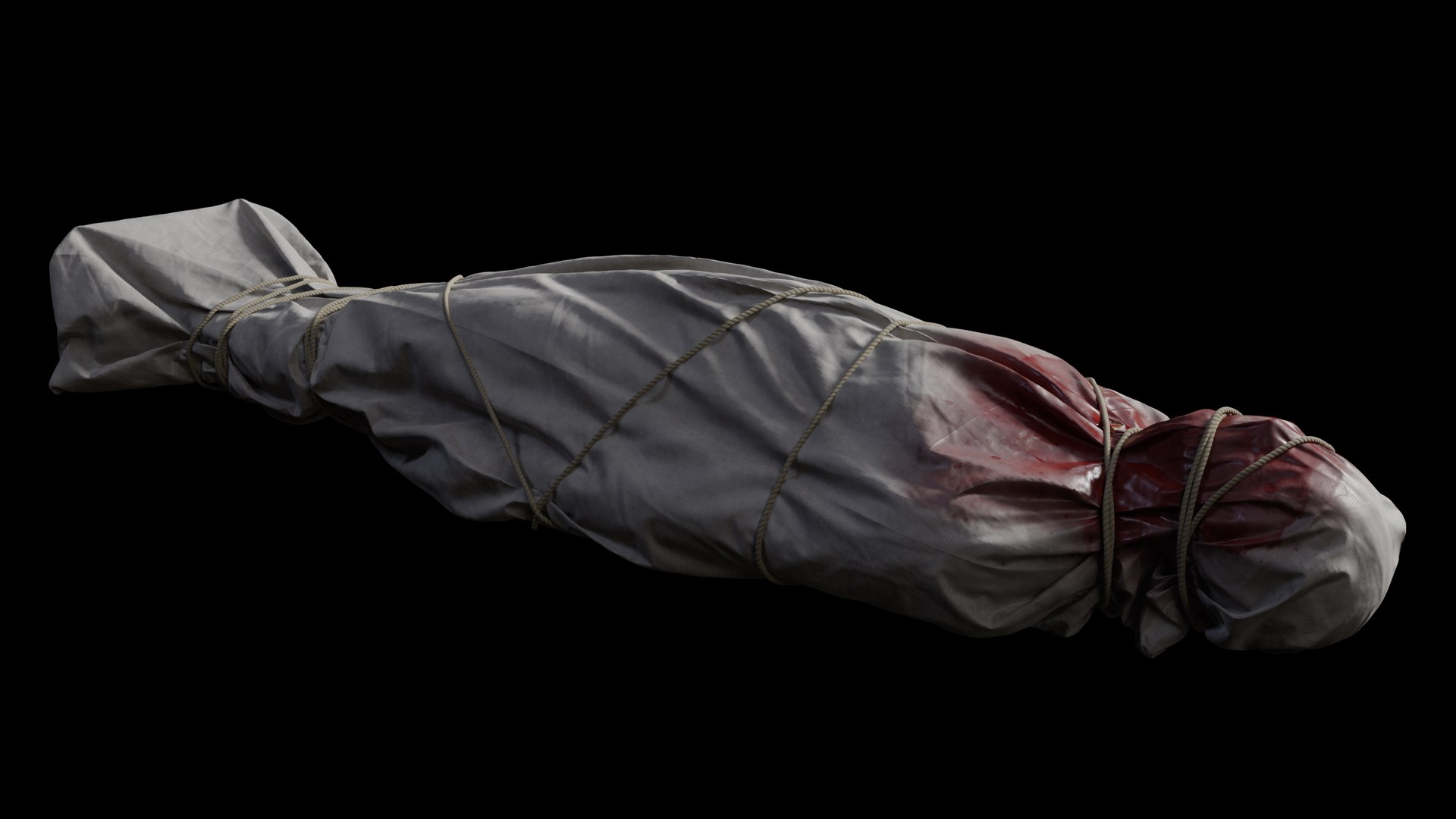 3D Model Covered Corpse 08 Low-Poly - TurboSquid 2382112
