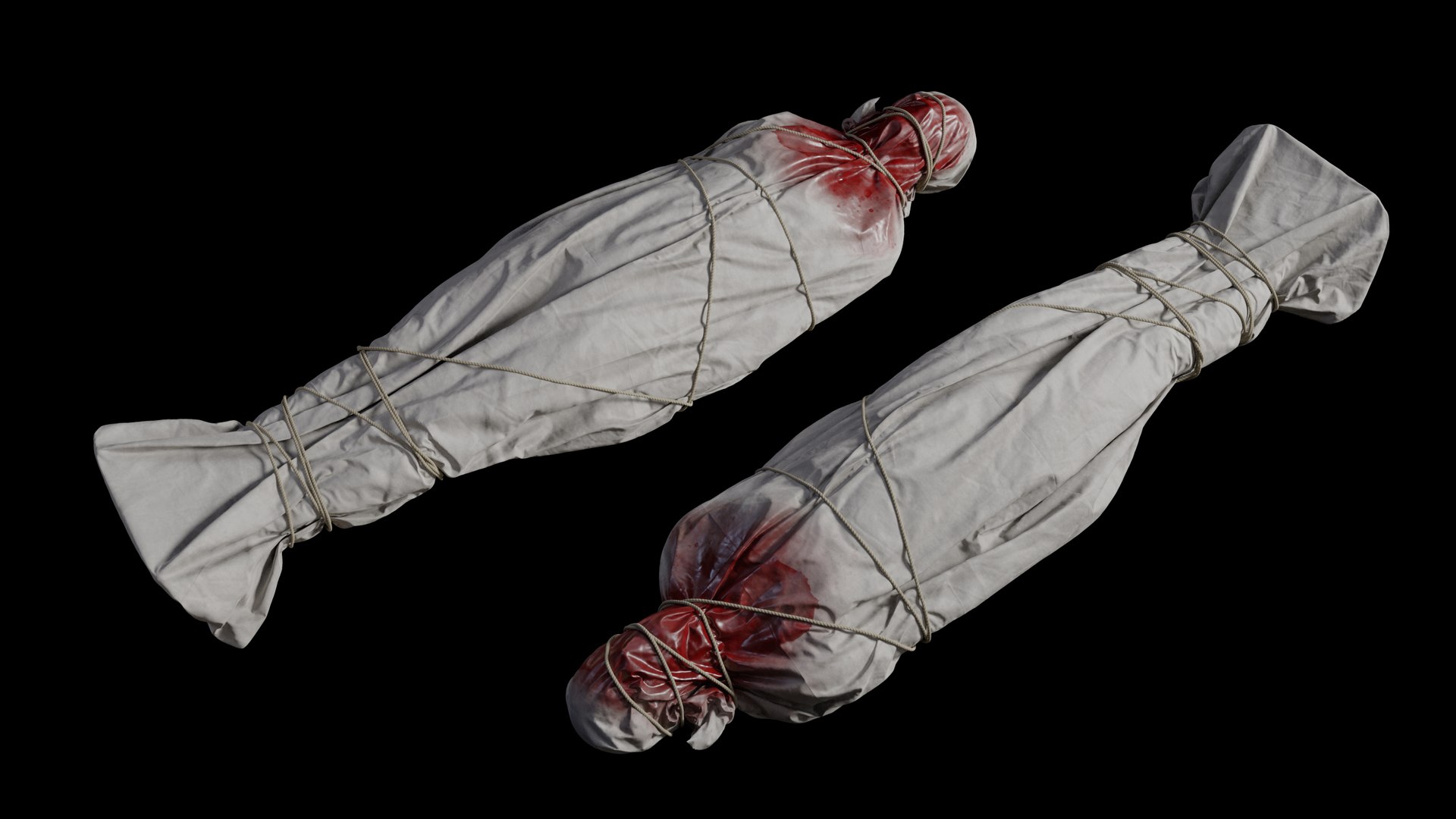 3D Model Covered Corpse 08 Low-Poly - TurboSquid 2382112